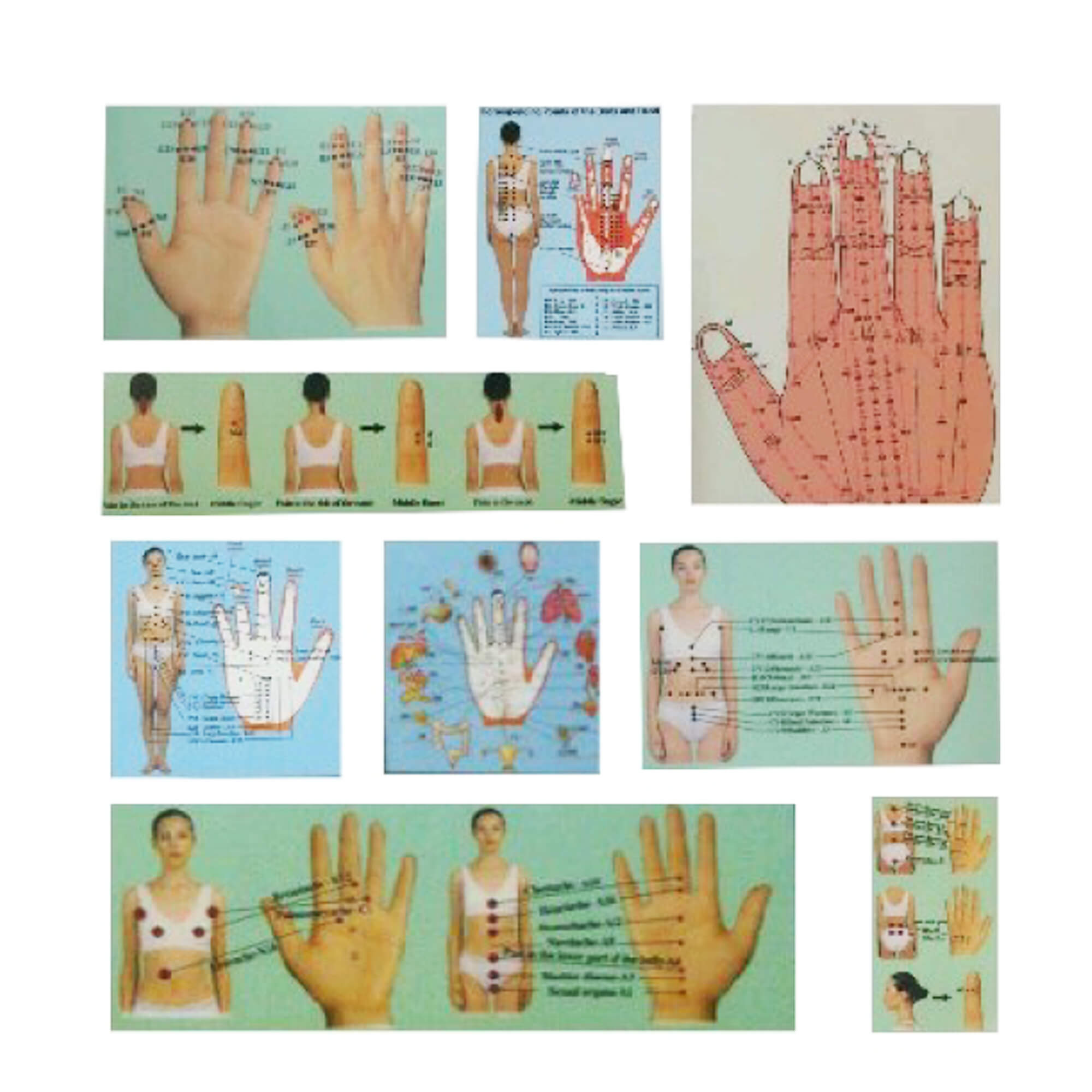 set van 2 kaarten KHT Korean Hand Therapy acupunctuur